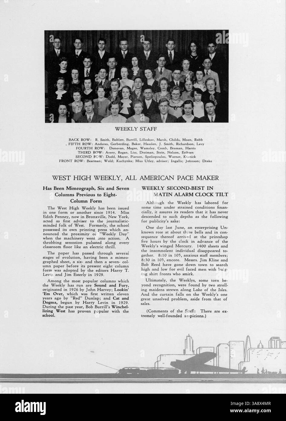 This 1933 yearbook from West High School commemorates the 25th ...