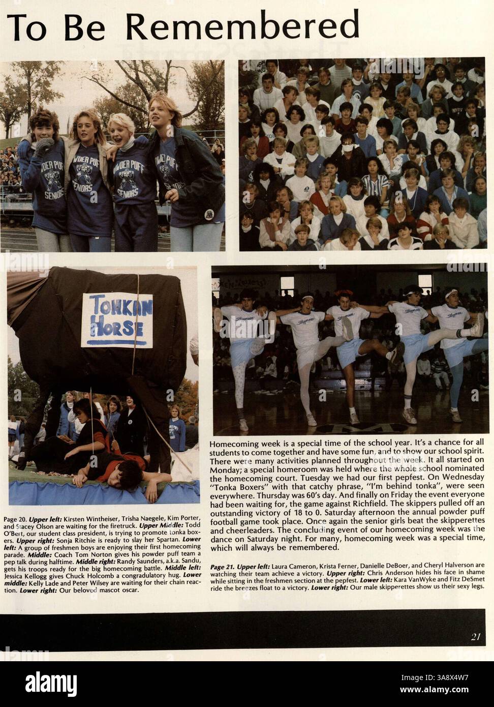The 1986 'Unmasked' yearbook from Minnetonka High provides a visual and ...