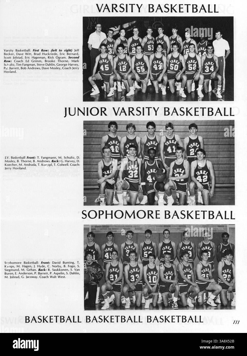 The '1986 Unmasked' yearbook documents the 1985-1986 year at Minnetonka ...