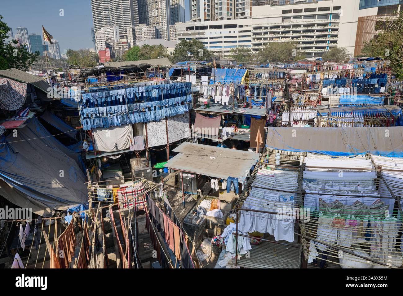 Dhobi Ghat is an open air laundry, Mahalaxmi Dhobi Ghat, Mumbai, Bombay ...