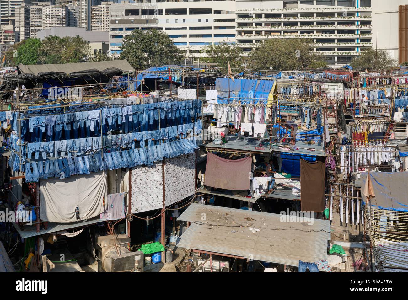 Dhobi Ghat is an open air laundry, Mahalaxmi Dhobi Ghat, Mumbai, Bombay ...
