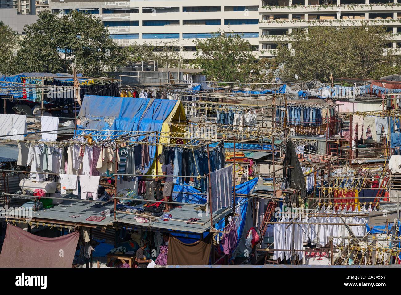 Dhobi Ghat is an open air laundry, Mahalaxmi Dhobi Ghat, Mumbai, Bombay ...