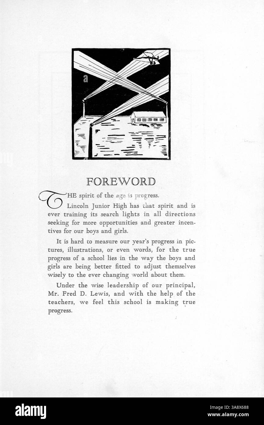 This yearbook from Lincoln Jr. High, 'Lincoln Life of Progress' (1928 ...