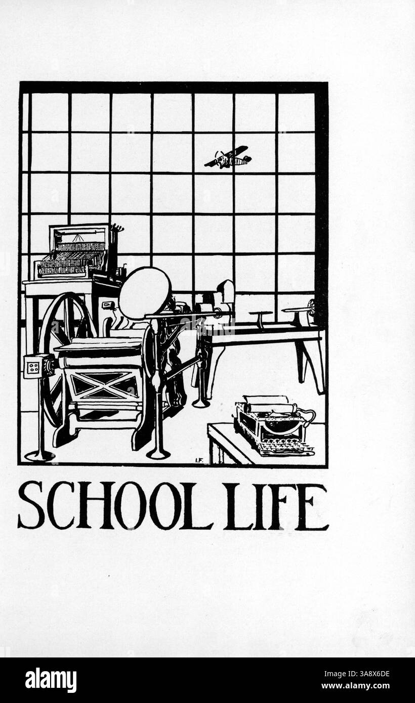 The 'Lincoln Life of Progress' yearbook from 1928 reflects the students ...
