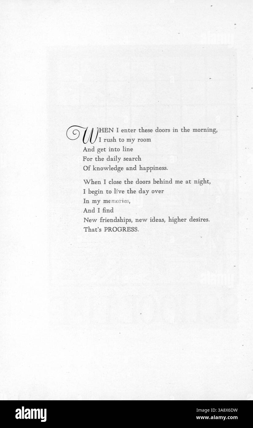 The 1928 'Lincoln Life of Progress' yearbook documents students ...