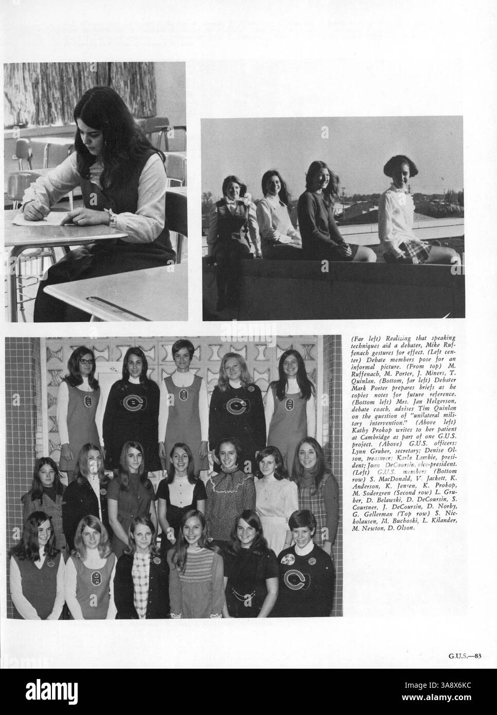 The 1970 '70 Talons' yearbook from Cooper High School features students ...