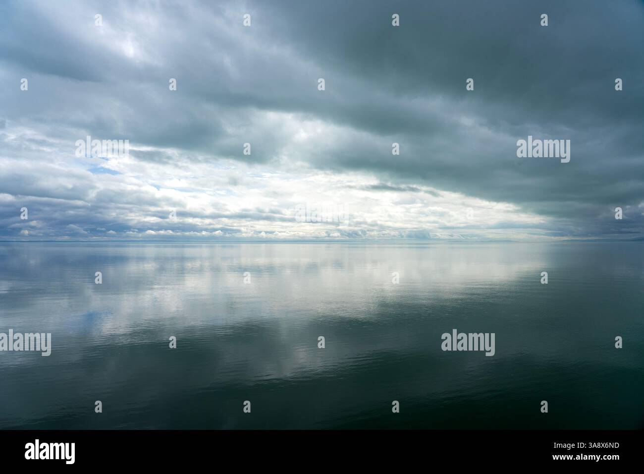 beautiful reflection on lake Balaton in Balatonvilagos Hungary Stock ...