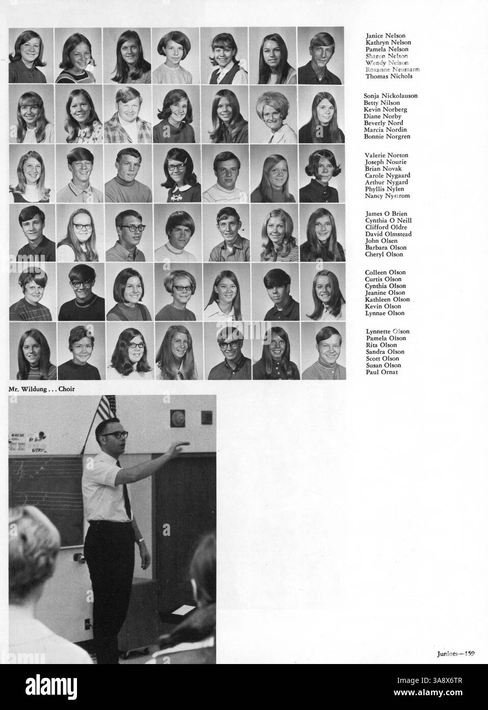 The 1970 cooper high school yearbook features student portraits hi-res ...