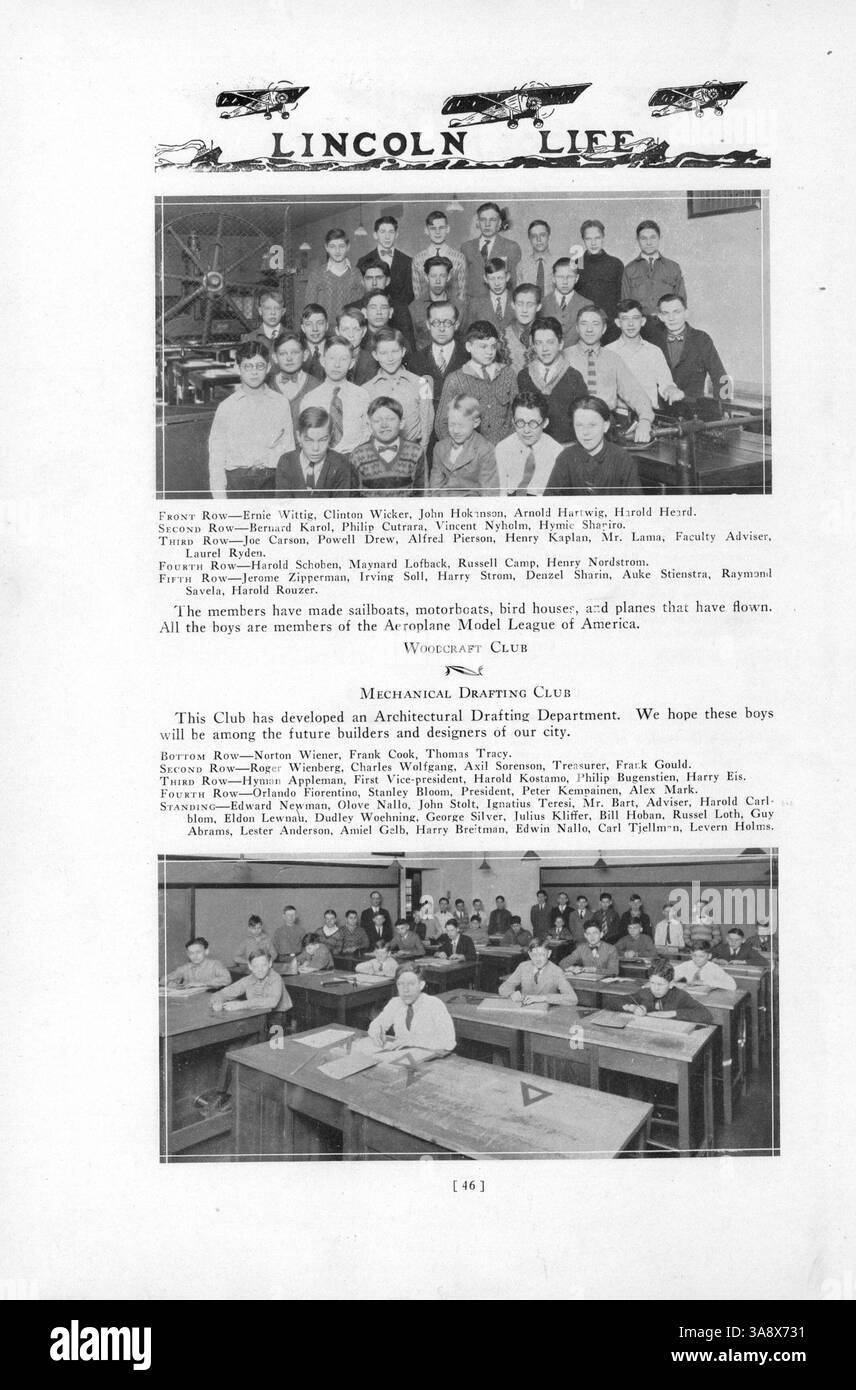 Yearbook captures the 1927 1928 school year hi-res stock photography ...