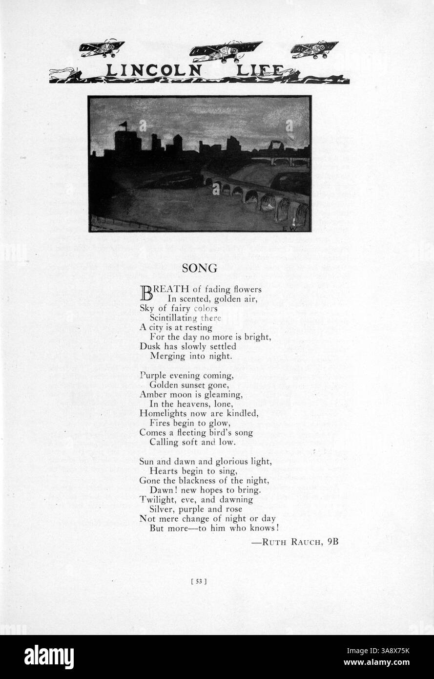 The 1928 'Lincoln Life of Progress' yearbook from Lincoln Jr. High ...