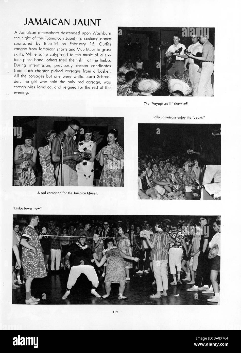 The 1963 'Wahian' yearbook from Washburn High School documents student ...