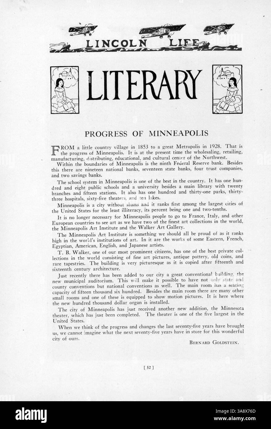 The 1928 'Lincoln Life of Progress' yearbook documents the students ...