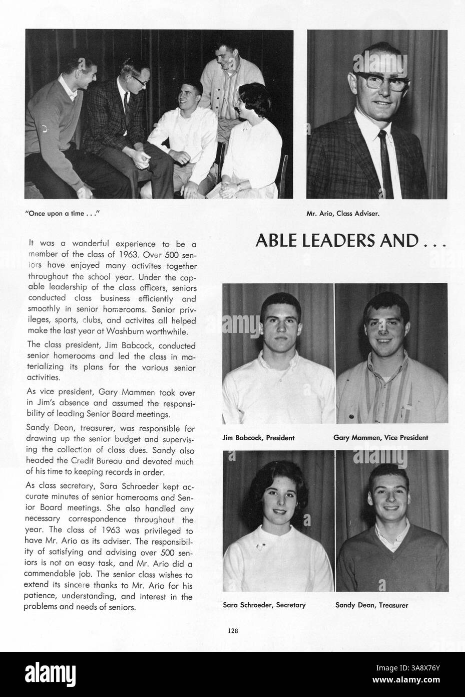 This 1963 'Wahian' yearbook features student achievements, athletics ...