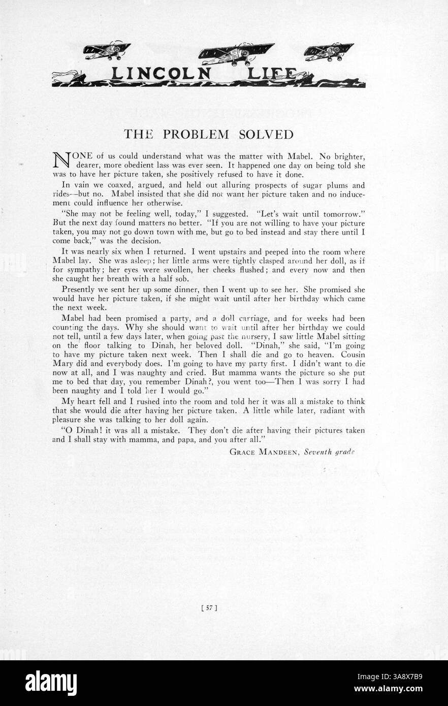 The 'Lincoln Life of Progress' yearbook from Lincoln Jr. High in 1928 ...