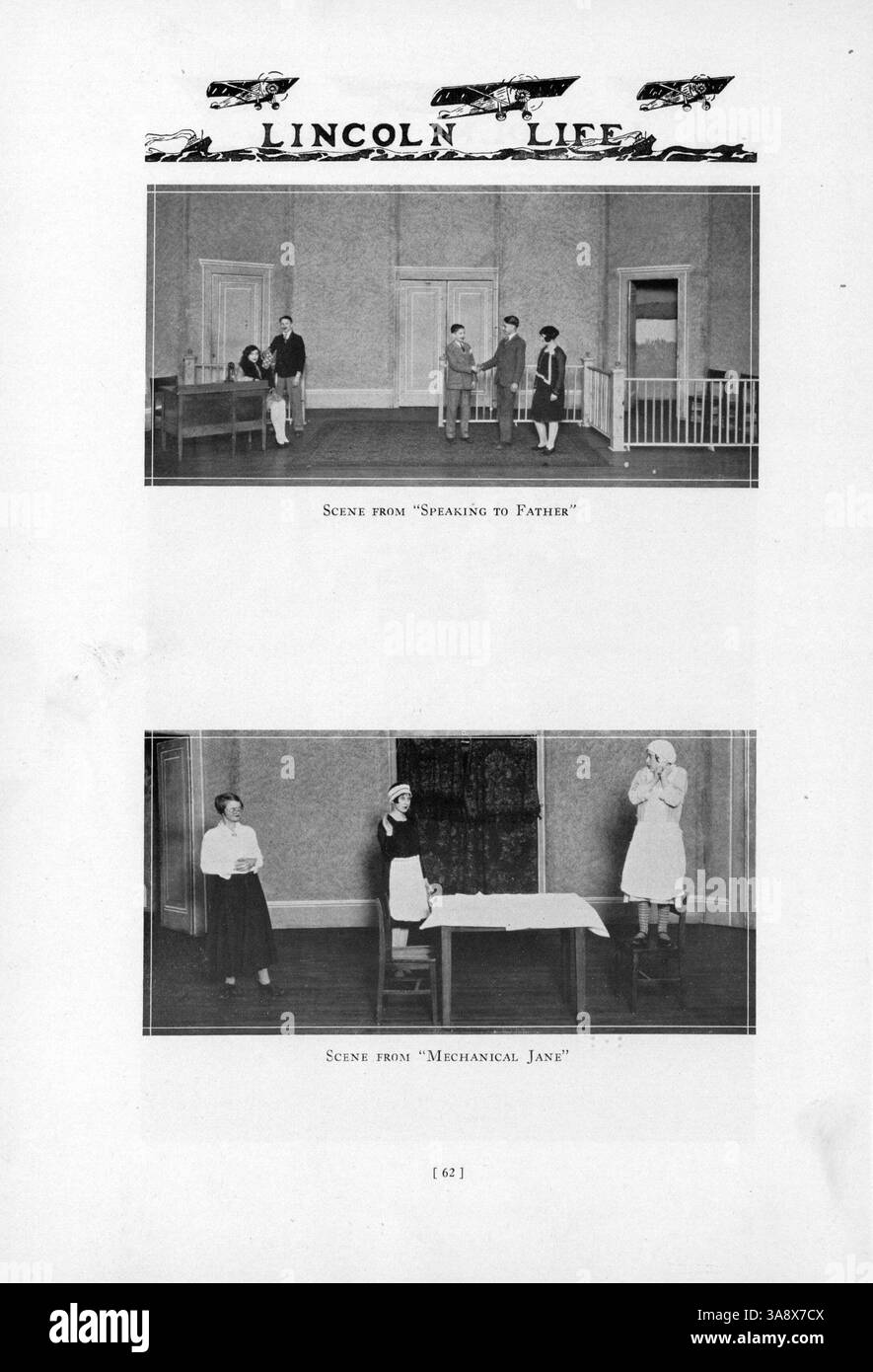 This yearbook, 'Lincoln Life of Progress,' from Lincoln Jr. High School in 1928 documents the ...