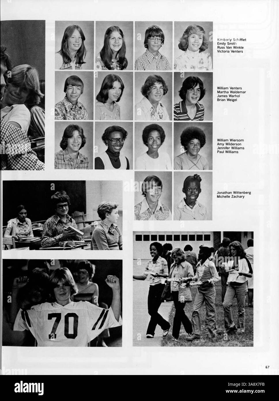 The 1977 'Mustang' yearbook covers the student body, sports, faculty ...