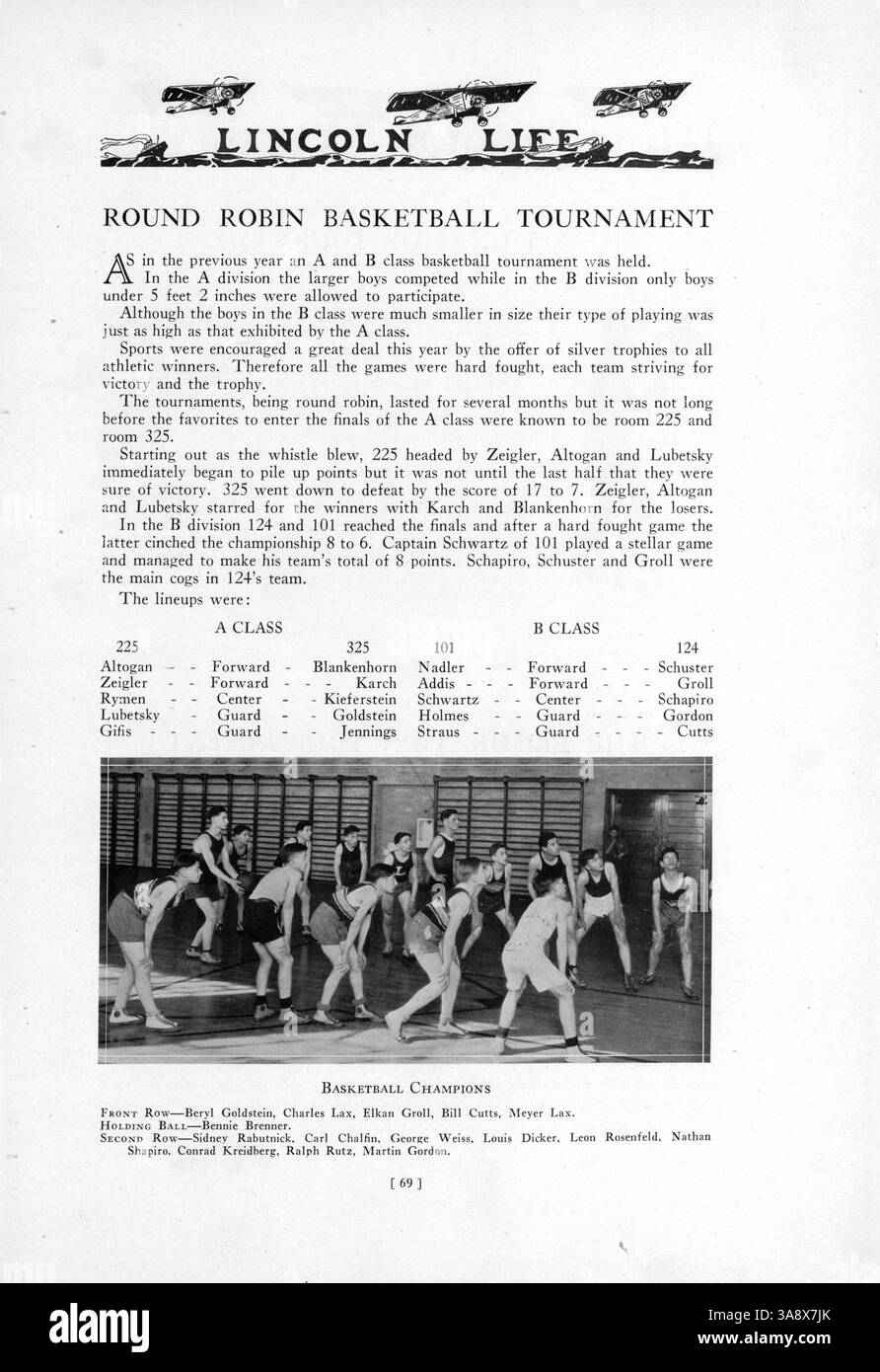 The 'Lincoln Life of Progress' yearbook from Lincoln Jr. High in 1928 captures the students ...