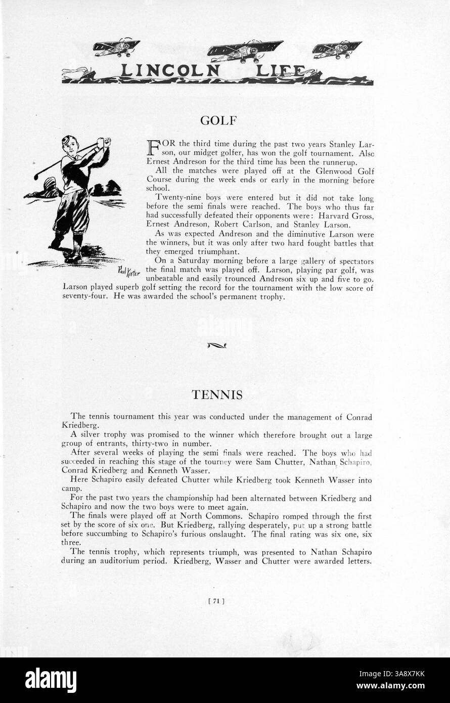 'Lincoln Life of Progress' yearbook from 1928 documents the students ...