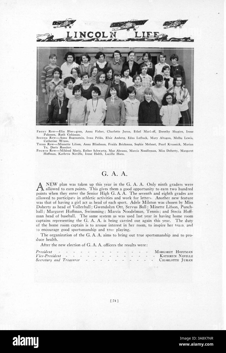 This yearbook, 'Lincoln Life of Progress,' from 1928 features students ...