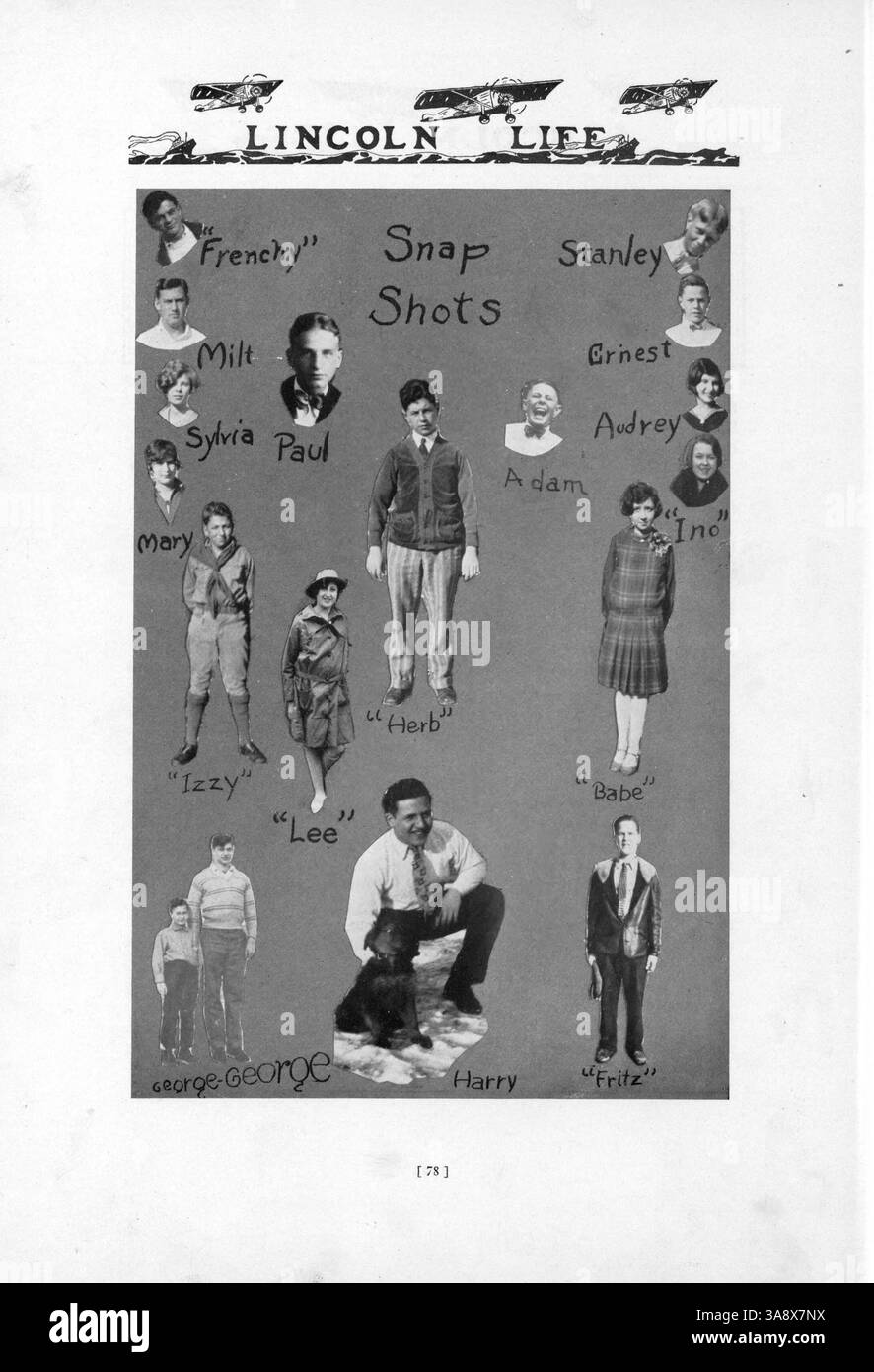 'Lincoln Life of Progress' yearbook from Lincoln Jr. High School in ...