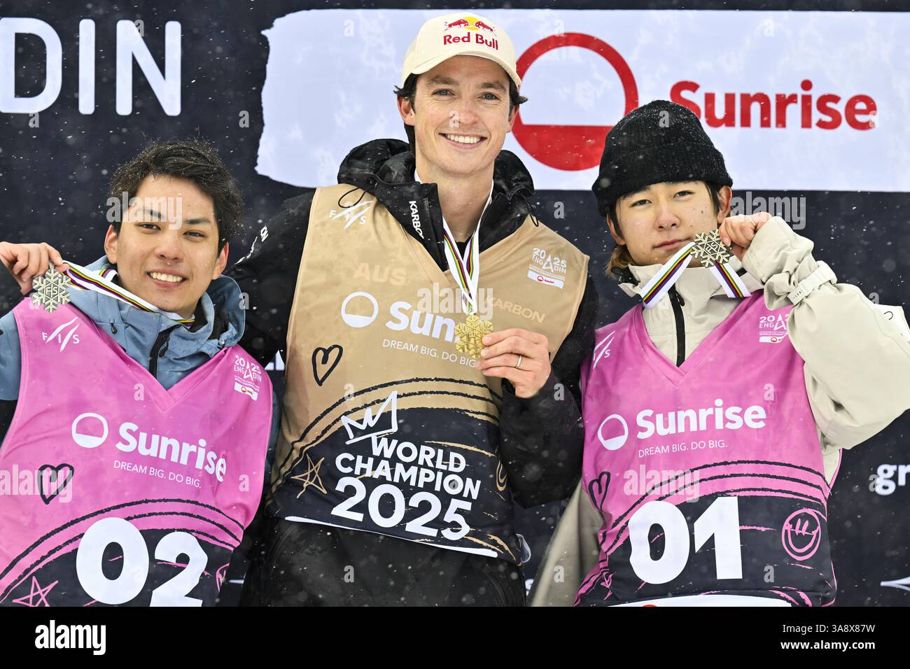 Silver medalist Ruka Hirano of Japan, gold medalist Scotty James of ...