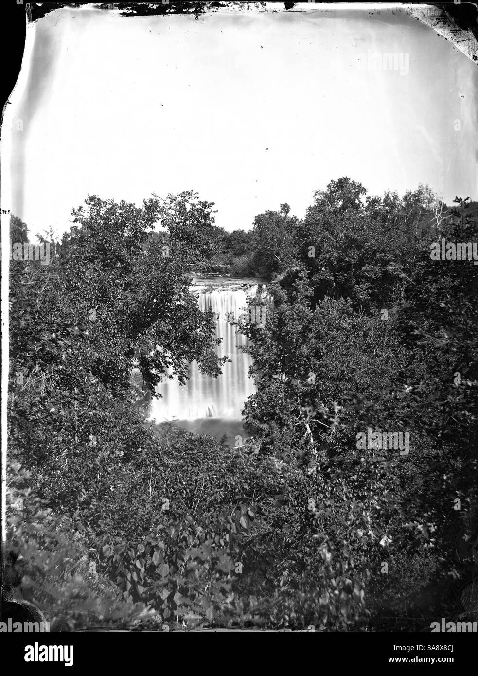 Minnehaha Falls, located in Minneapolis, Minnesota, is a famous natural ...