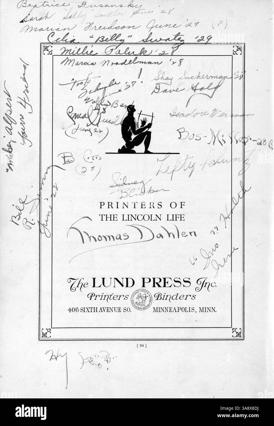 This 1928 yearbook, 'Lincoln Life of Progress,' showcases students ...