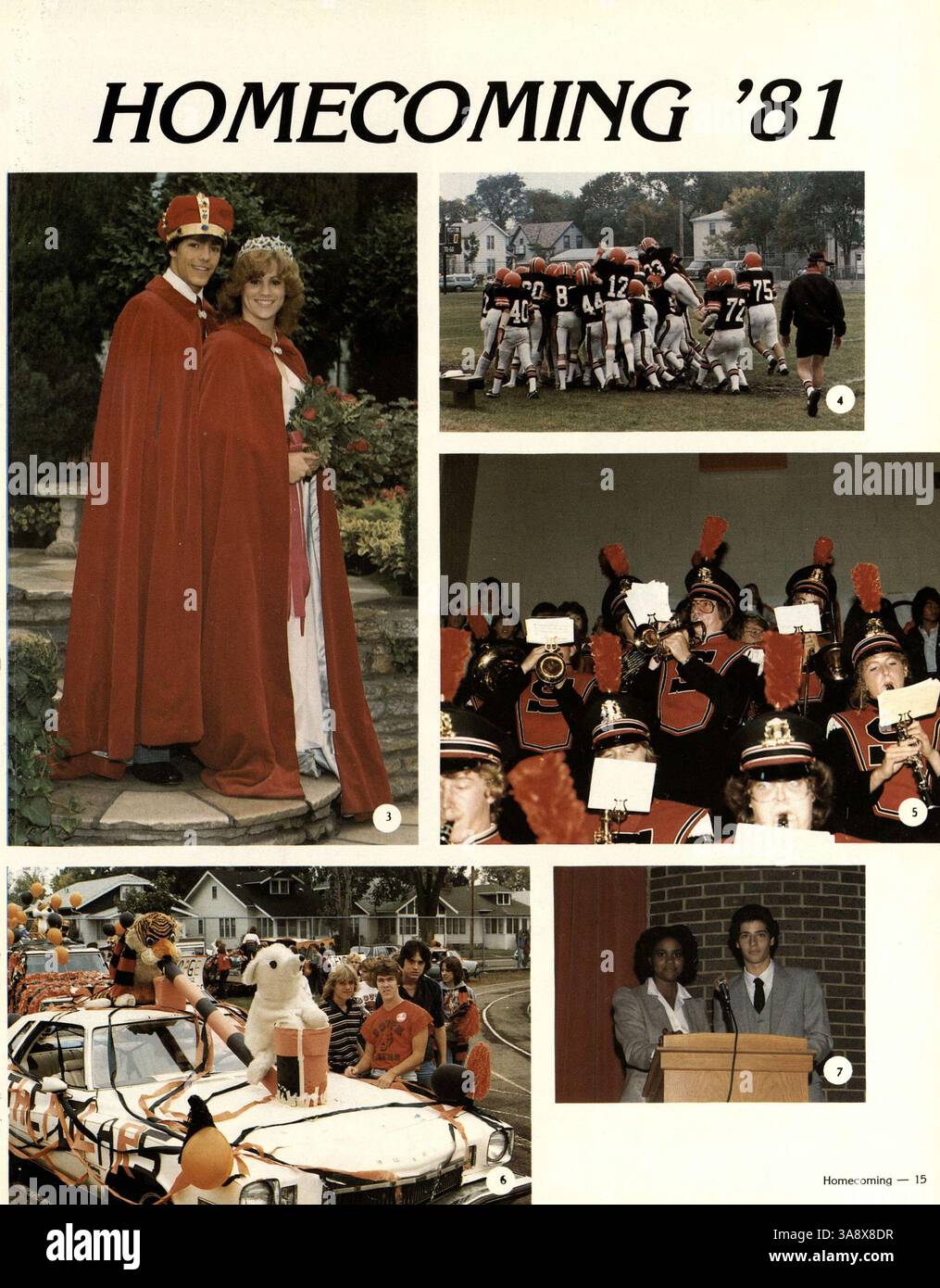 Social events that marked the 1981 1982 school year hi-res stock ...