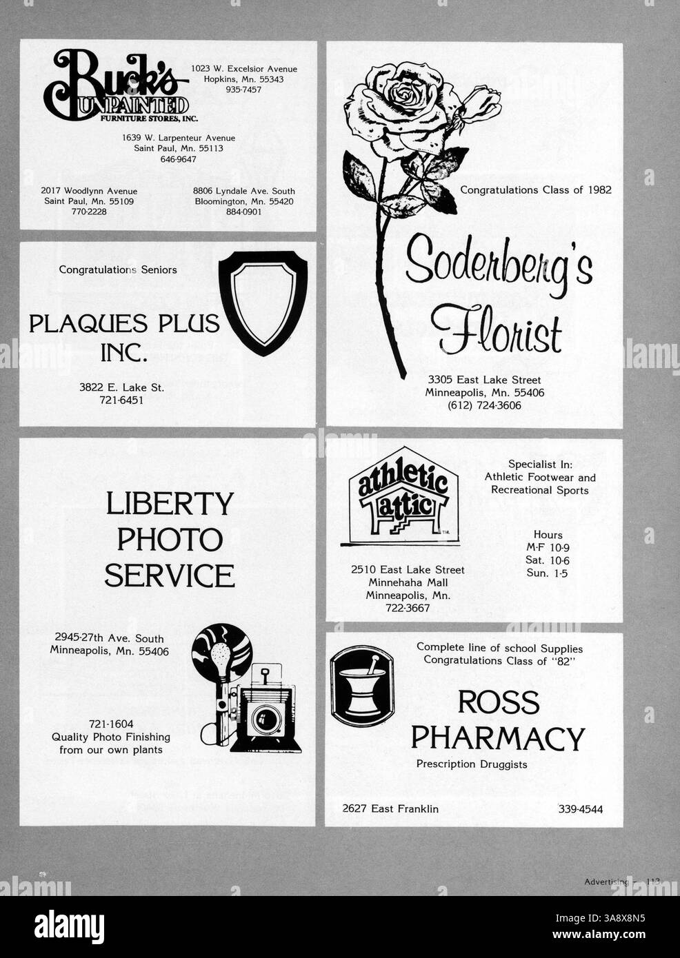 The 1982 South High School yearbook, 'Tiger Eighty-Two,' offers an ...