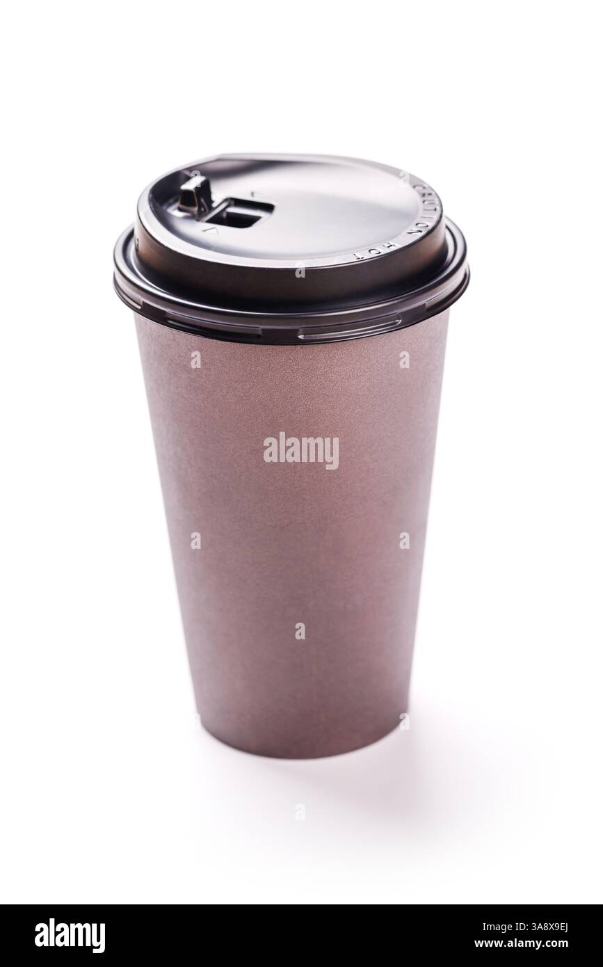 A simple and stylish paper coffee cup, perfect for takeaway beverages ...