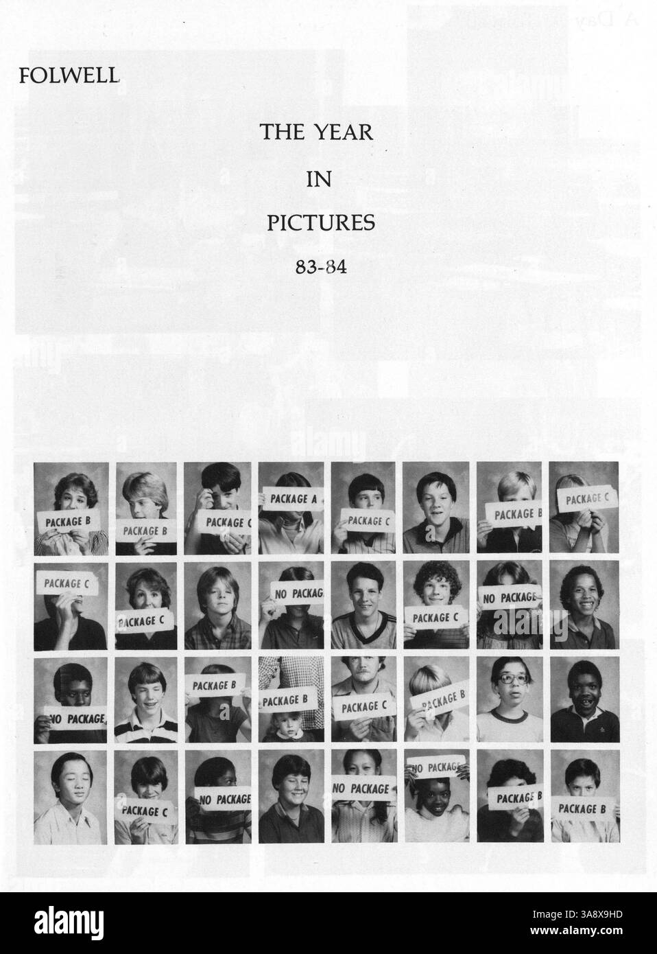 This school annual from 1984 showcases the students, teachers, and ...