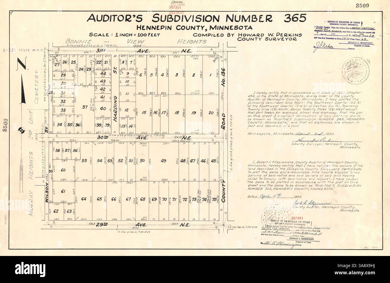 Auditor's Subdivision Number 365 is a land division in Hennepin County ...