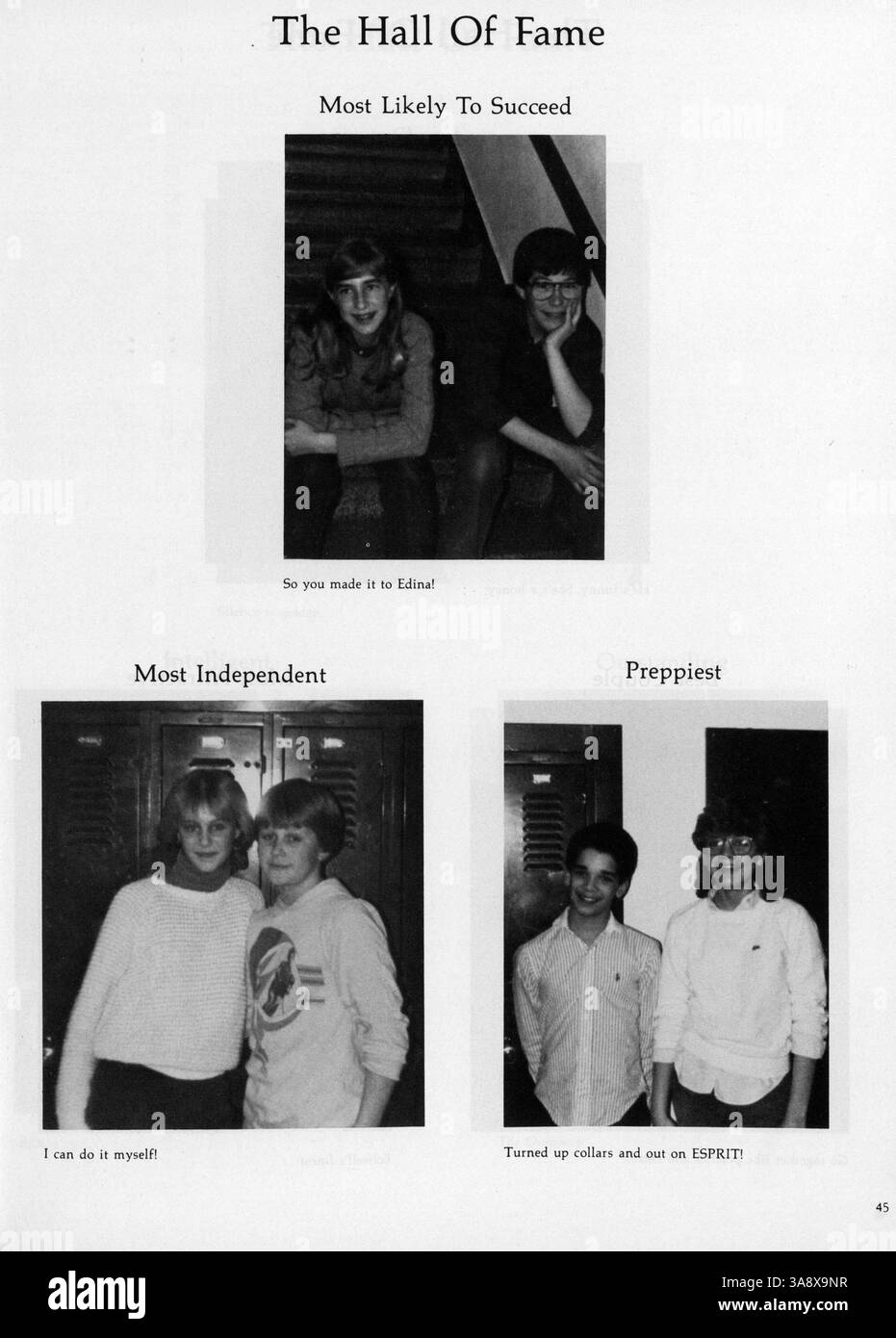 The 1984 Folwell Jr. High Yearbook highlights the important people ...