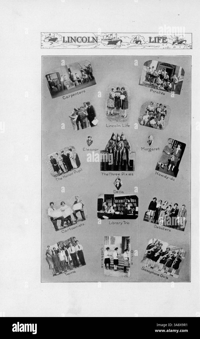 The 1927 Lincoln Jr. High Yearbook captures key moments from the 1926 ...