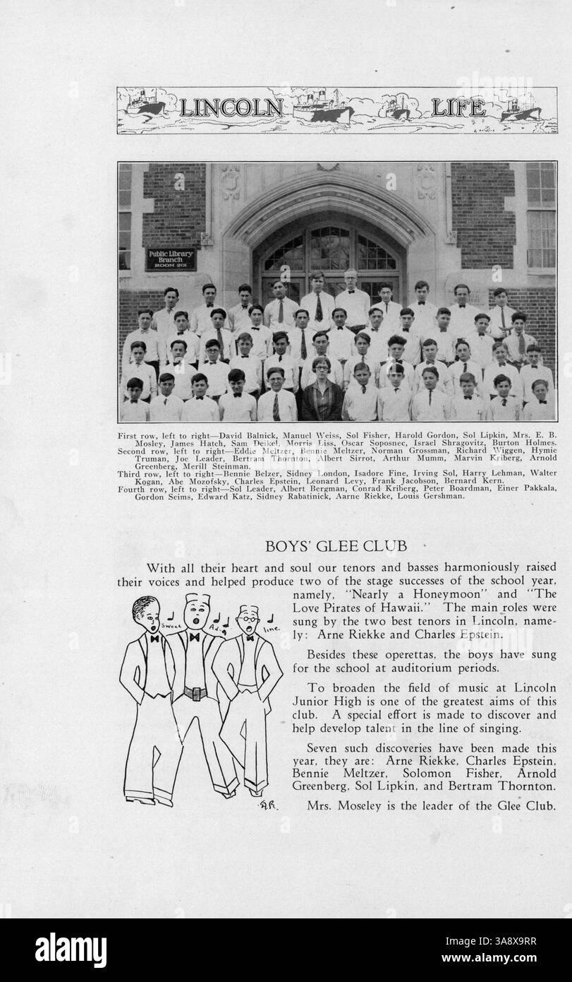 This 1927 yearbook from Lincoln Jr. High offers a glimpse into the ...
