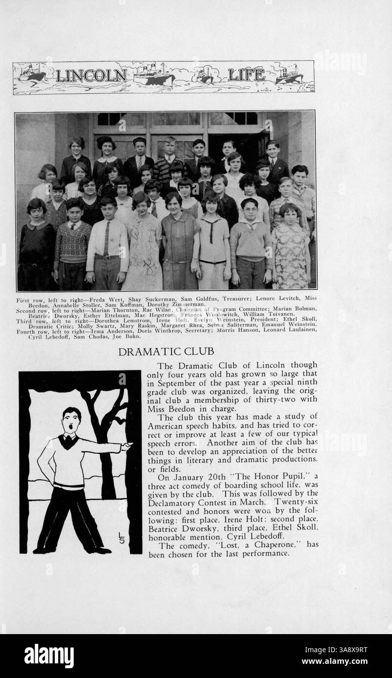 This 1927 yearbook serves as a historical document hi-res stock ...