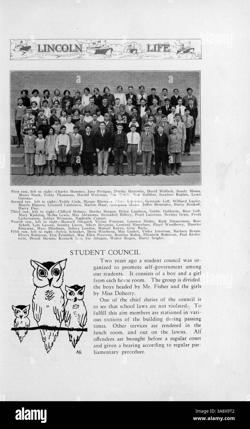 This 1927 yearbook from Lincoln Jr. High captures key moments from the ...