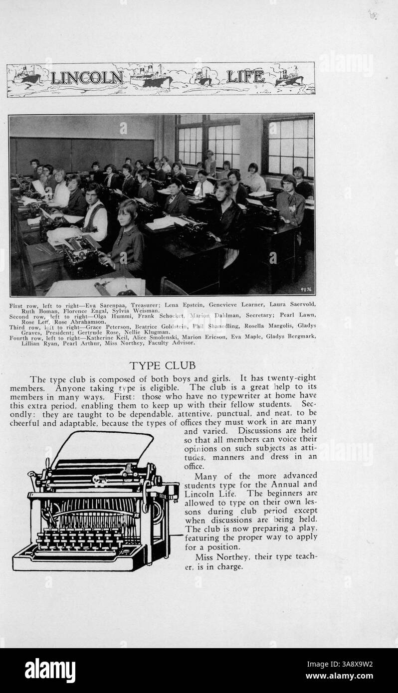 The 1927 yearbook from Lincoln Jr. High highlights the academic and extracurricular aspects of ...