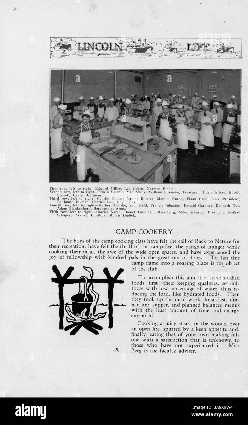 The Lincoln Jr. High Yearbook from 1927 documents student achievements ...