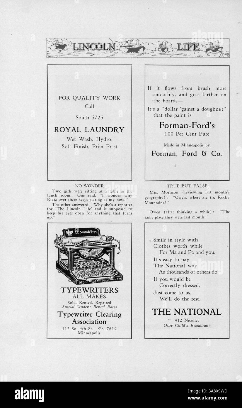 The 1927 Lincoln Jr. High Yearbook provides a record of student and ...