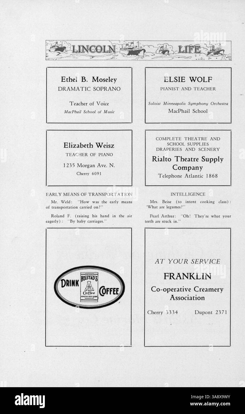 The 1927 Lincoln Jr. High Yearbook captures the experiences of students ...