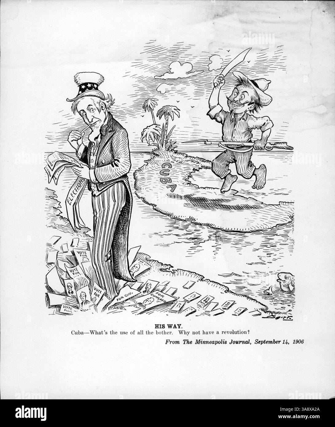 The pamphlet titled 'His Way' reflects the political climate during the ...