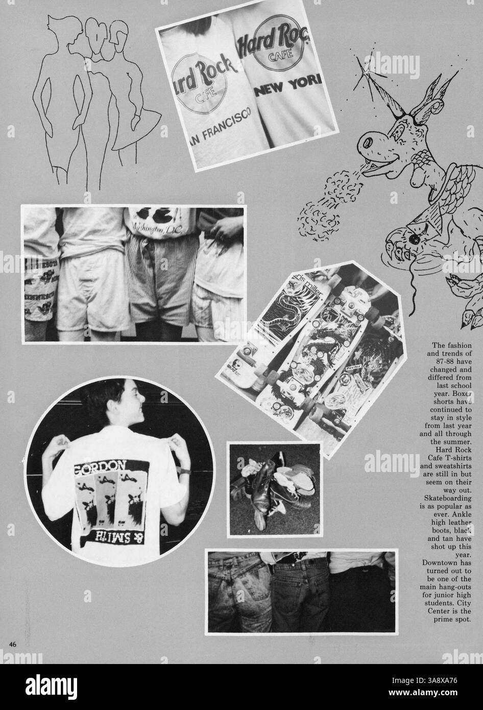 The 1988 'Dragon' yearbook from Andersen Open School reflects on the ...