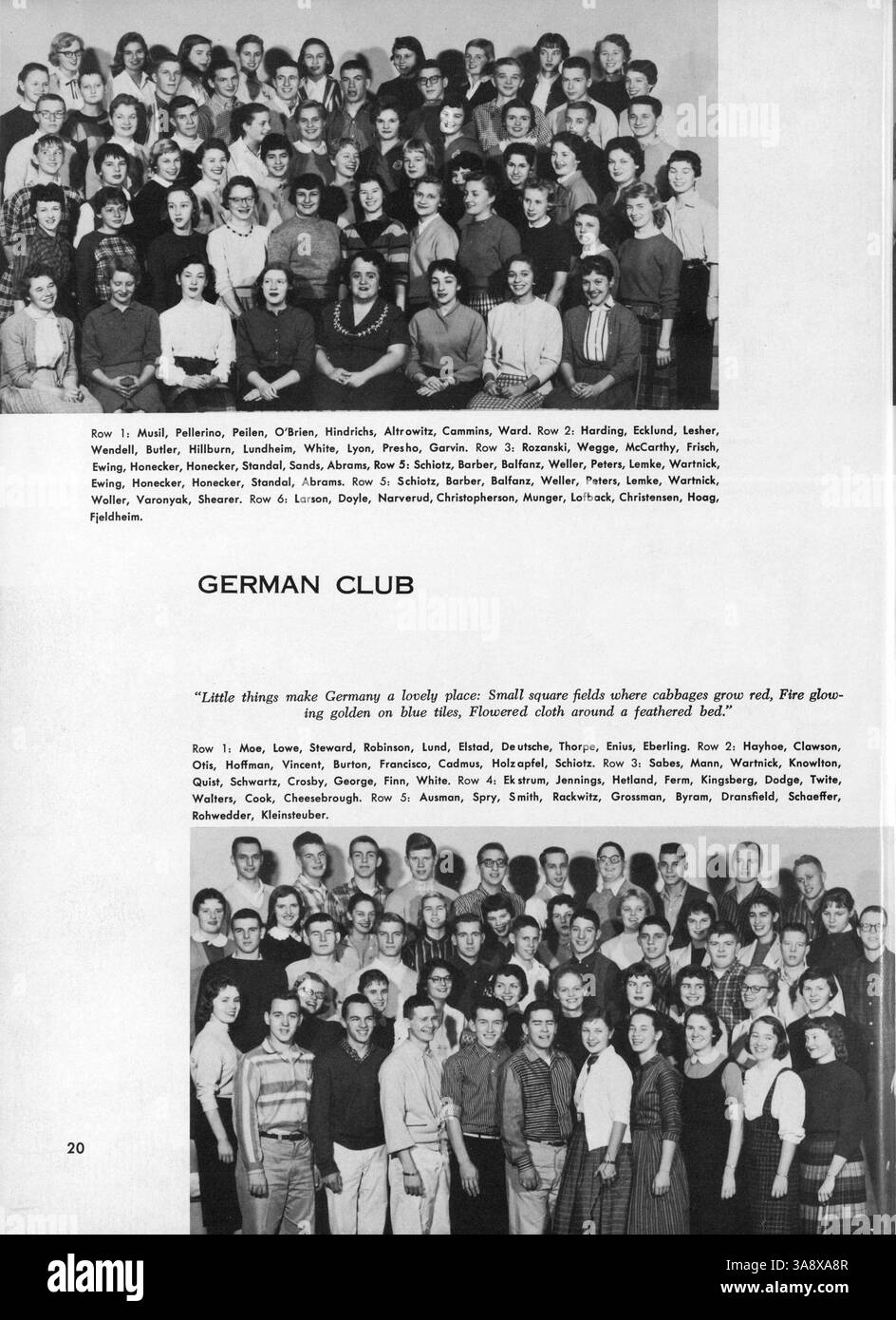 The 1958 Hesperian yearbook documents the academic and extracurricular ...