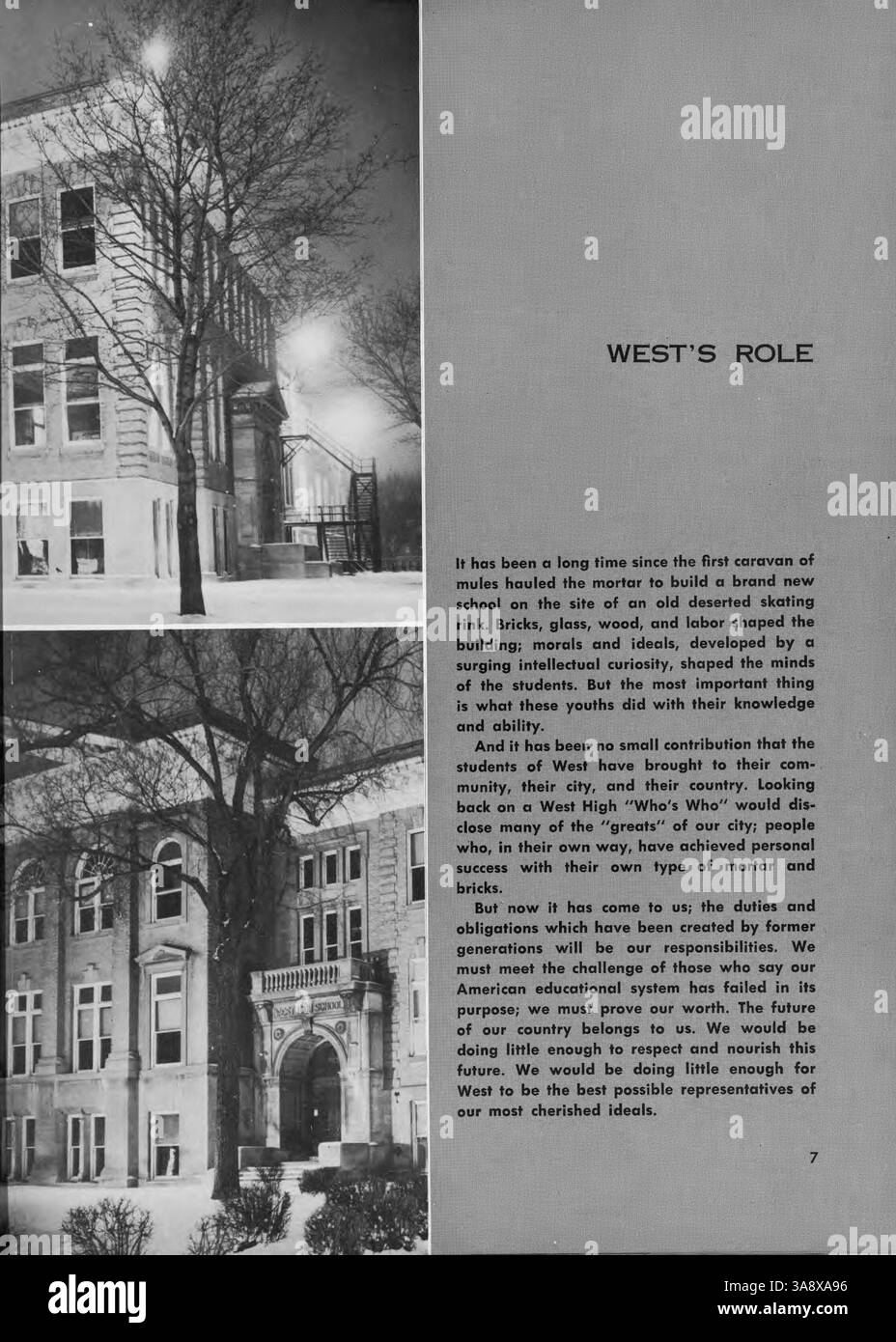 This yearbook from West High School highlights the key events, student ...