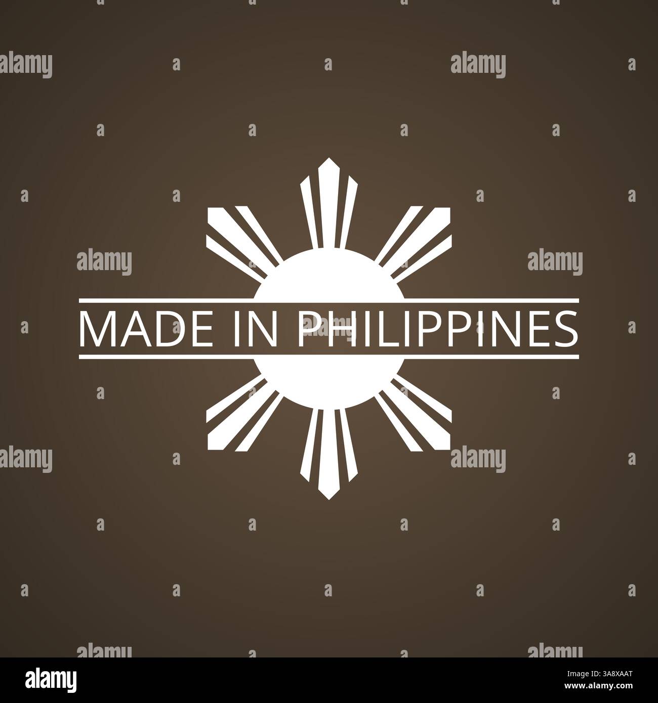 Made in Philippines - symbol from the Philippine flag Stock Vector ...