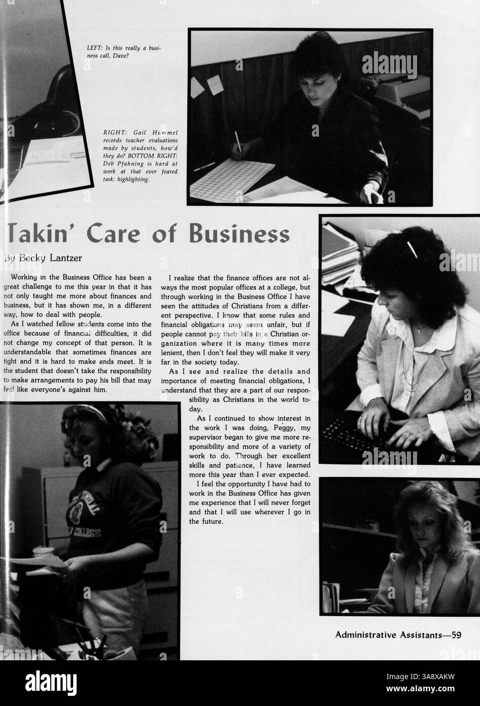 The 1986 Zikkaron yearbook captures the events, students, and faculty ...