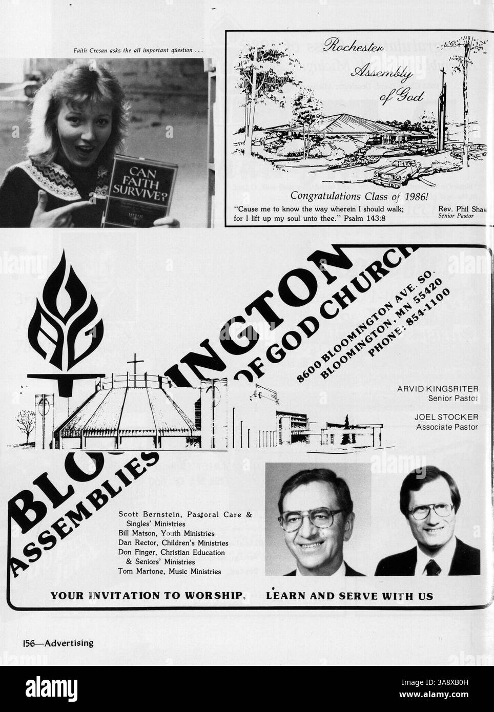 The 1986 Zikkaron yearbook from North Central Bible College highlights ...