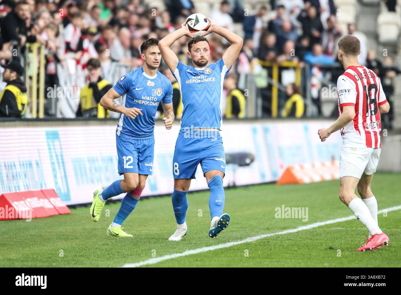 Krakow, Poland, 29th March, 2025, football 2024 2025 PKO BP Ekstraklasa ...