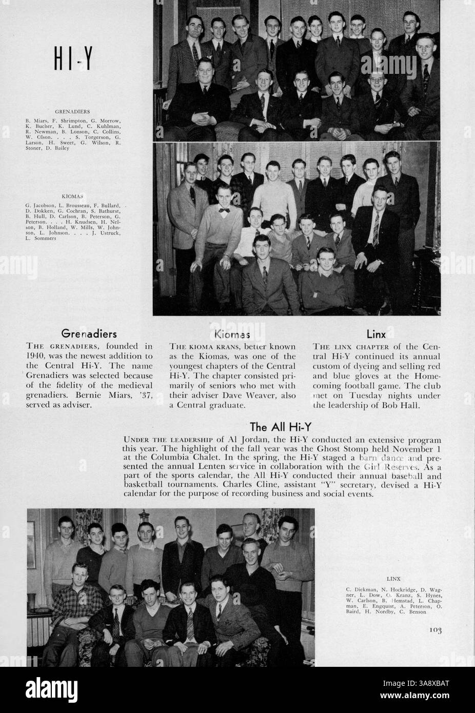 The centralian 1941 yearbook highlights the academic hi-res stock ...